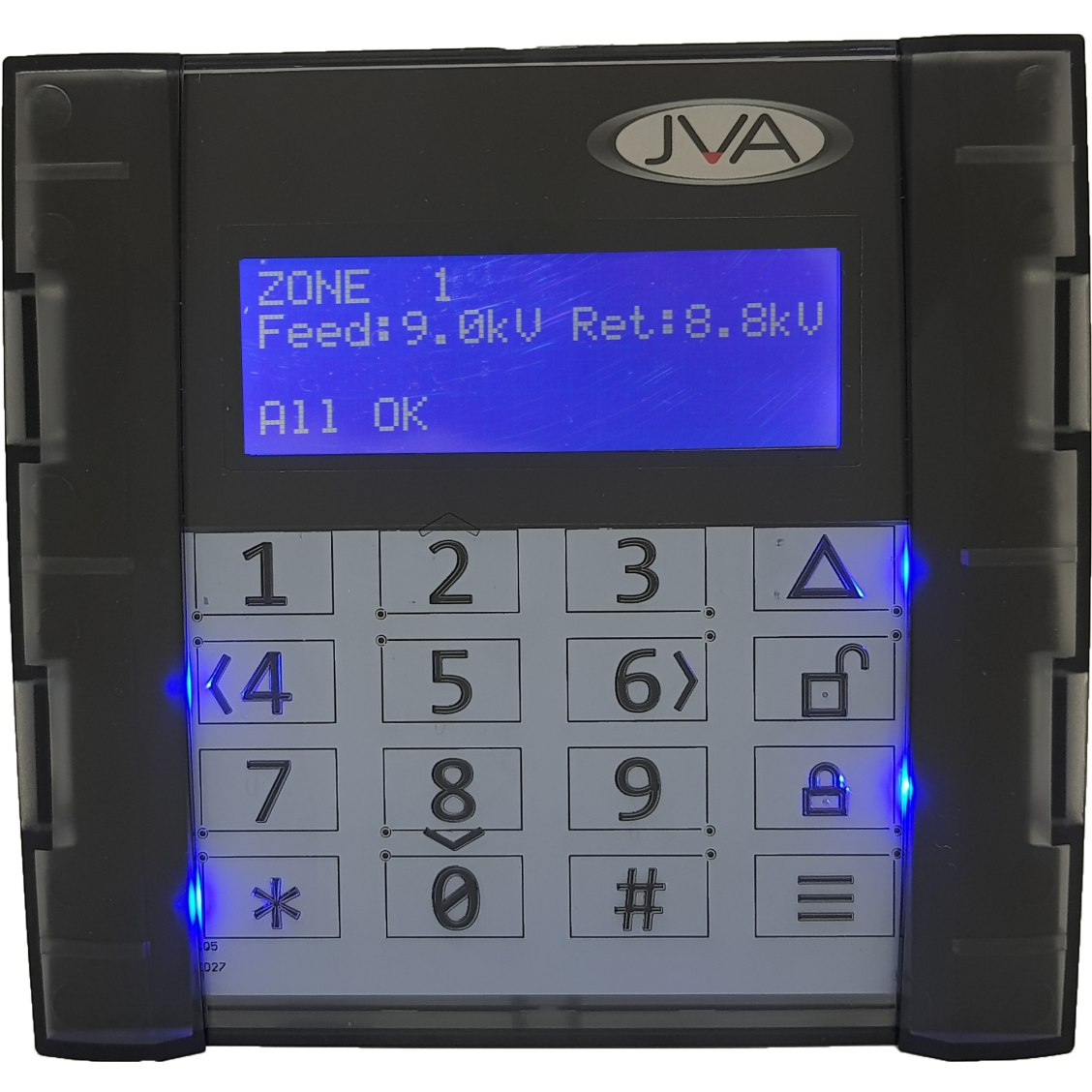 JVA Z Range 4 Line Menu driven LCD Keypad - Stafix Electric Fence Centres