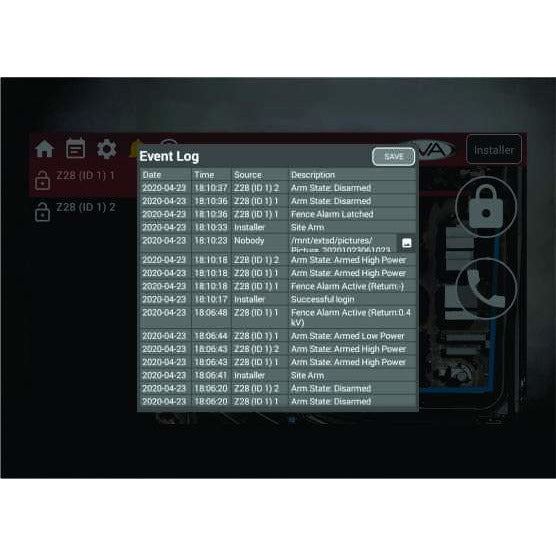JVA Touch Keypad in Metal Frame (9 inches) - Stafix Electric Fence Centres