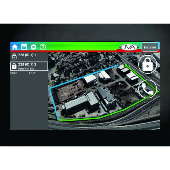 JVA Touch Keypad in Metal Frame (9 inches) - Stafix Electric Fence Centres