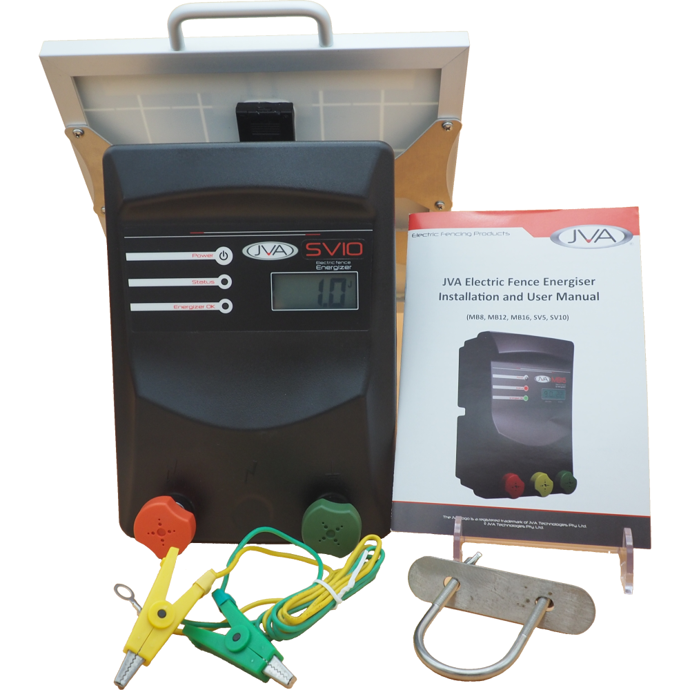 JVA SV10 Solar Electric Fence Energizer 1.1 Joule - Stafix Electric ...